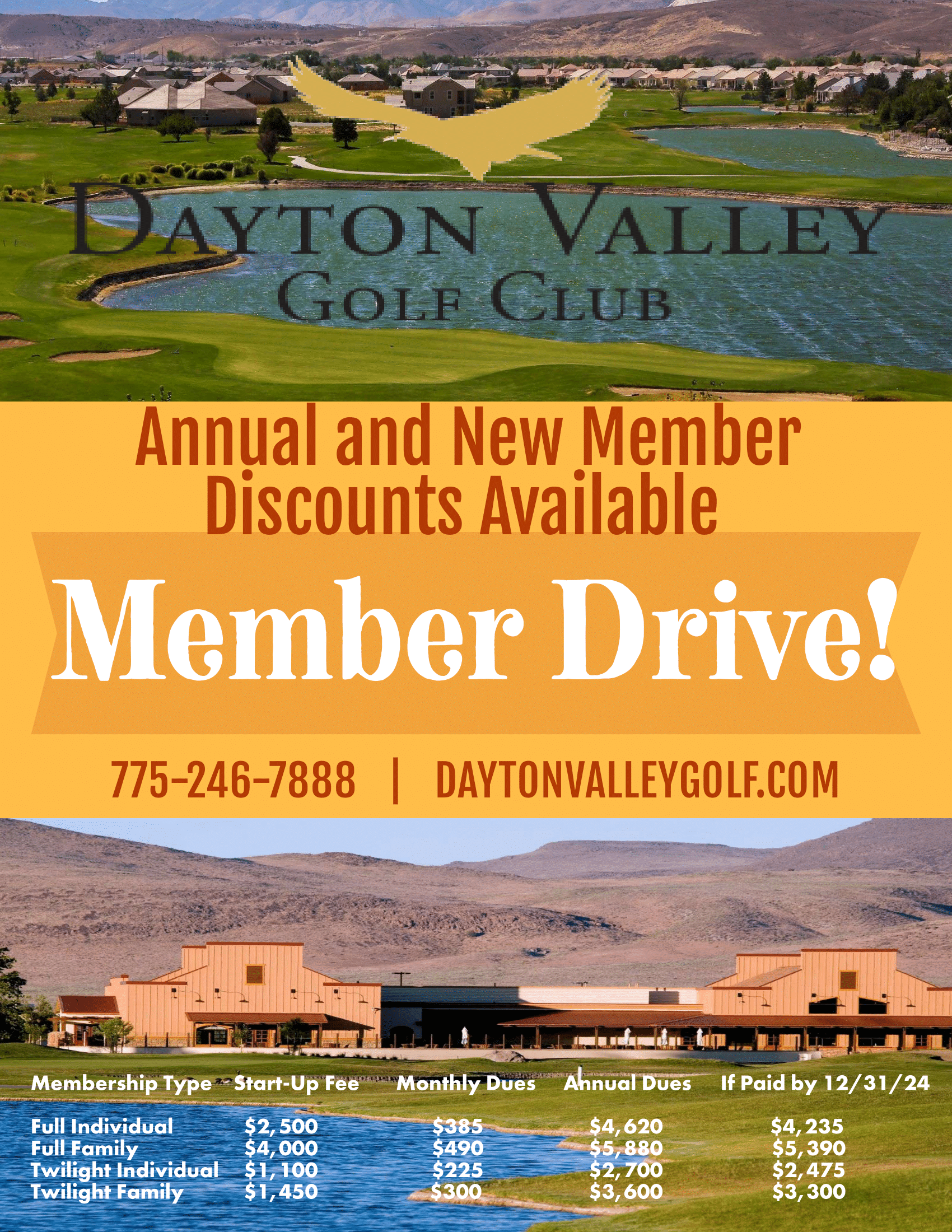 Upcoming Events - Dayton Valley Country Club